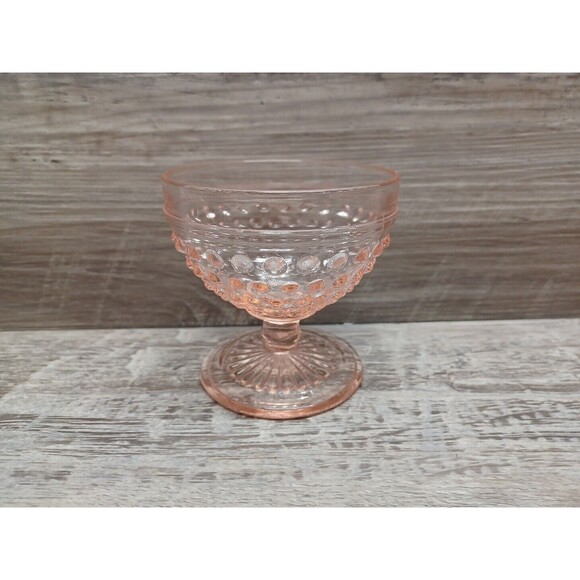 Anchor Hocking | Dining | Vtg Anchor Hocking Pink Hobnail Depression ...